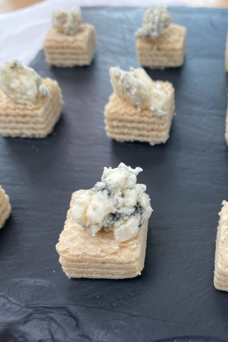 Lemon Wafer Blue Cheese Bite